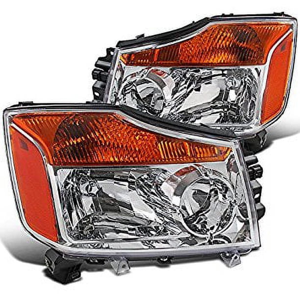 Spec-D Tuning 2LH-TIT08-RS Nissan Titan Pickup Armada Amber Chrome ...