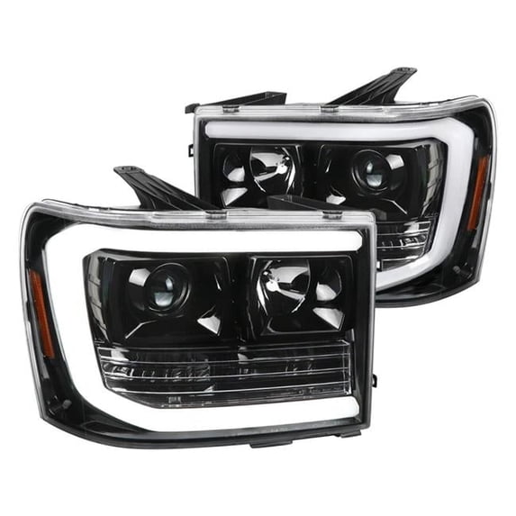 Spec D Tuning 2LHP-SIE07BK-G2-TM Glossy LED DRL Bar Projector ...