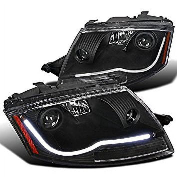 Spec-D Tuning 2LHP-TT99JM-RS Audi TT Black Projector Headlights w/ LED ...