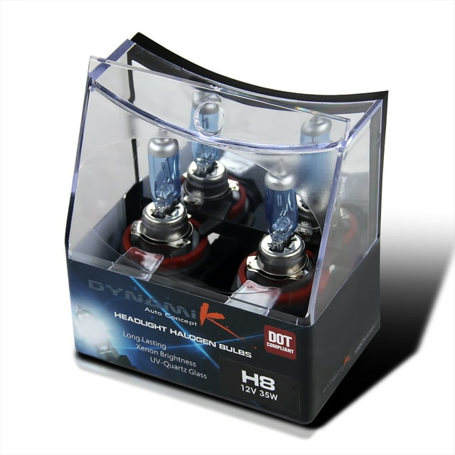 Spec-D Tuning 2X H8 4200K 12V 35W High/Low Beam Halogen Replacement ...