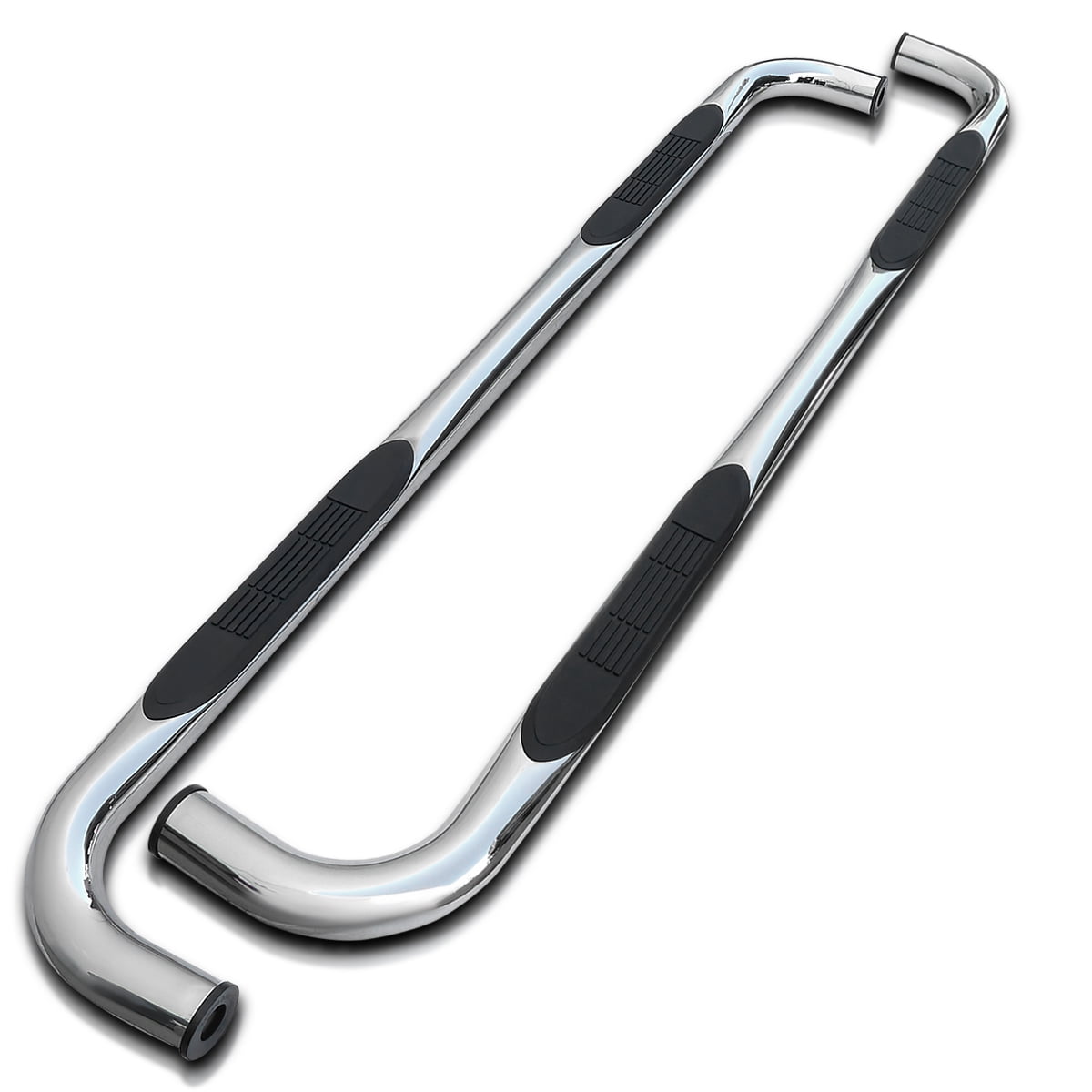 Spec-D Tuning 3" Chrome Polished Stainless Steel Round Side Step Bars ...