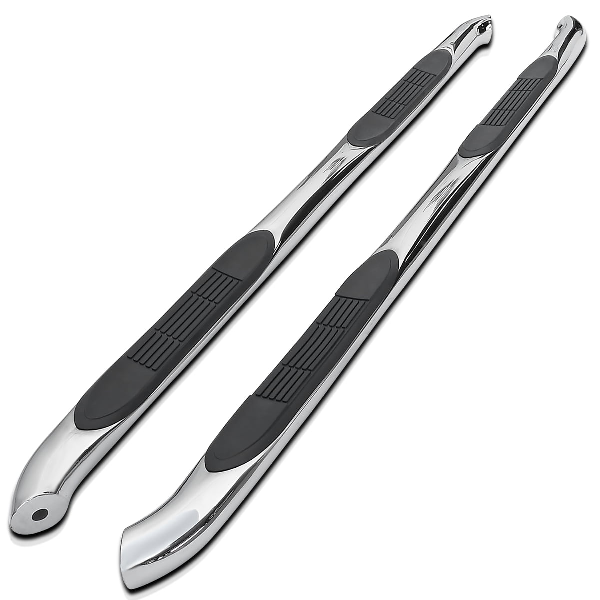 Spec-D Tuning 3" Chrome Polished Stainless Steel Side Step Rail Nerf ...