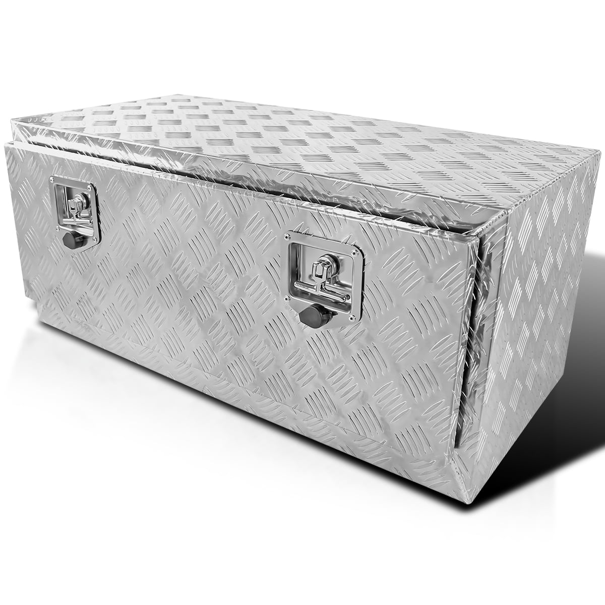 Spec-D Tuning Utility Chest: 36x18x16 Aluminum Truck Toolbox with Lock ...