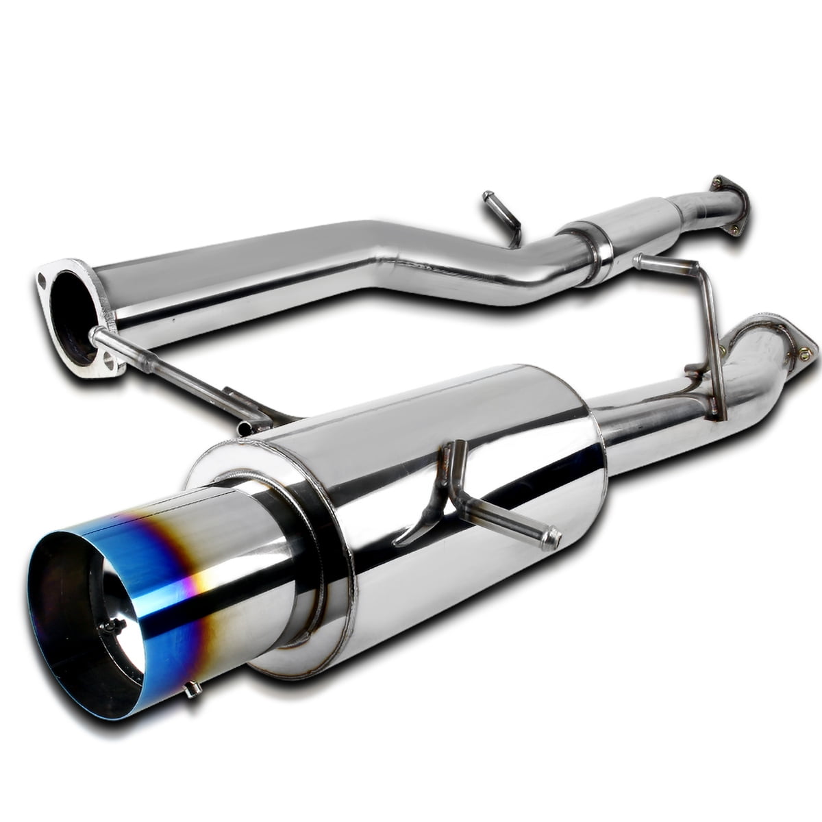 Spec-D Tuning 4.5" Burnt Tip Catback Exhaust System Compatible with 2002-2007 Subaru Impreza WRX ...