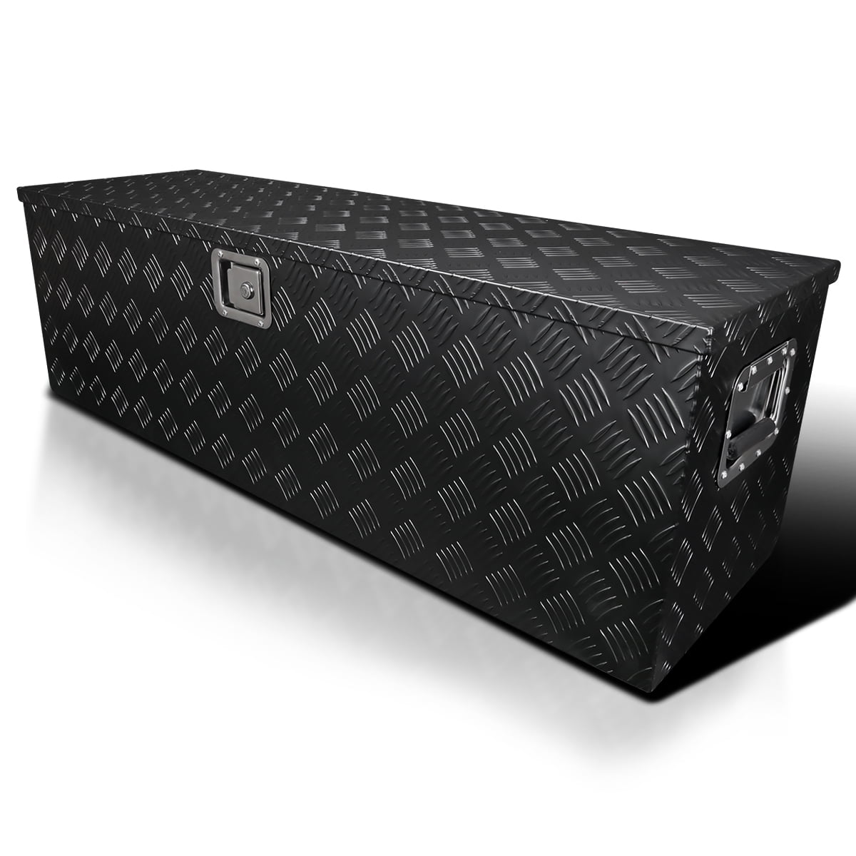 "Spec-D Tuning 44"" Heavy-Duty Black Aluminum Underbody Truck Tool Box ...