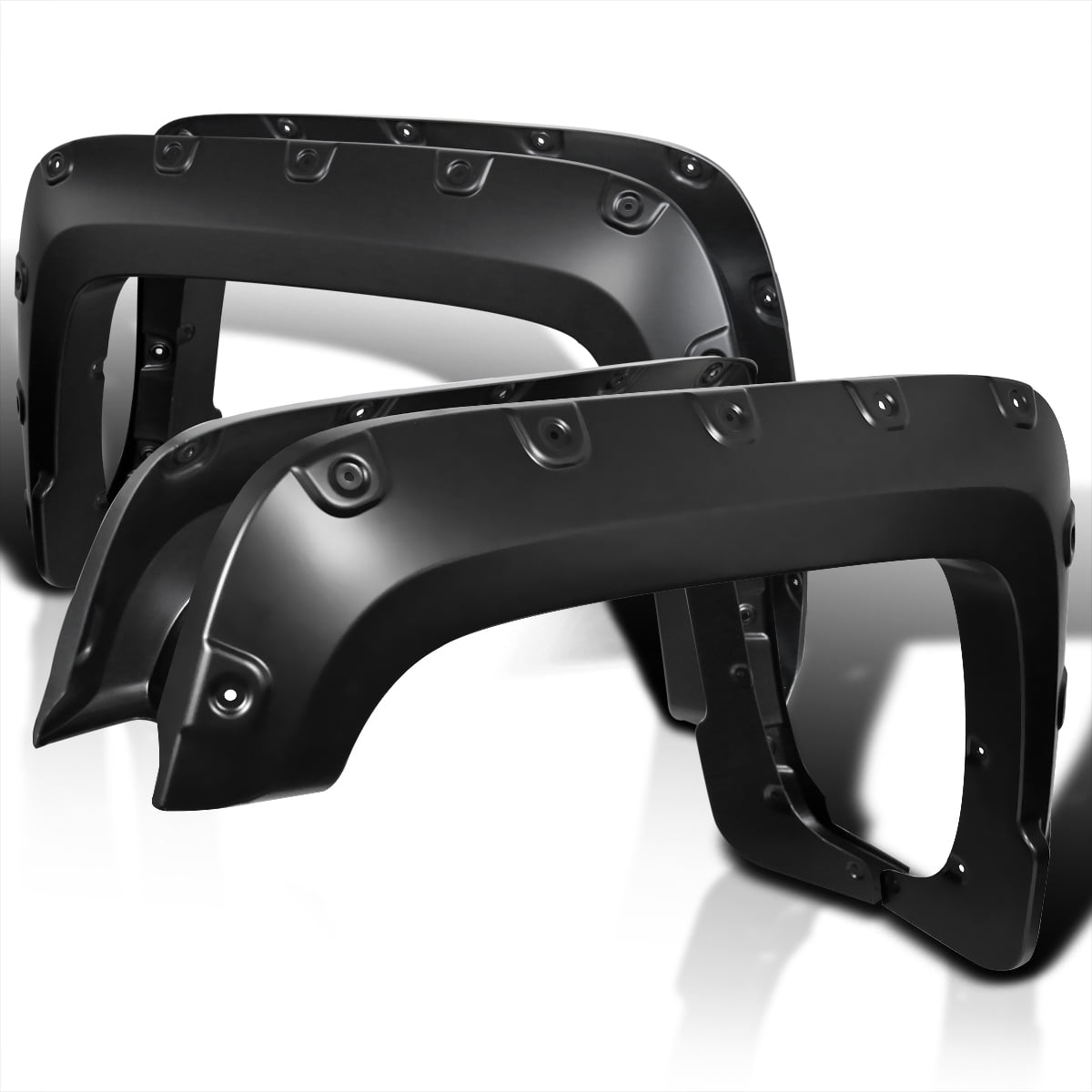 Spec-D Tuning 4PC Front + Rear Bolt On Pocket Rivet Style Smooth Fender ...