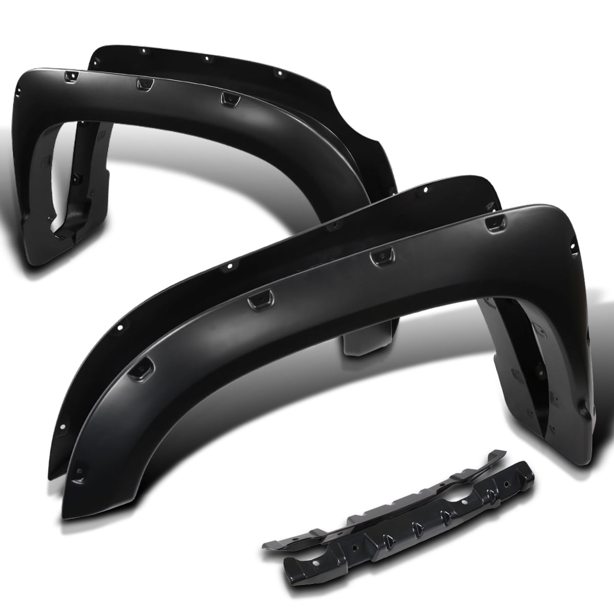 Spec-D Tuning 4PC Front + Rear Smooth Rivet Bolt On Pocket Style Fender ...
