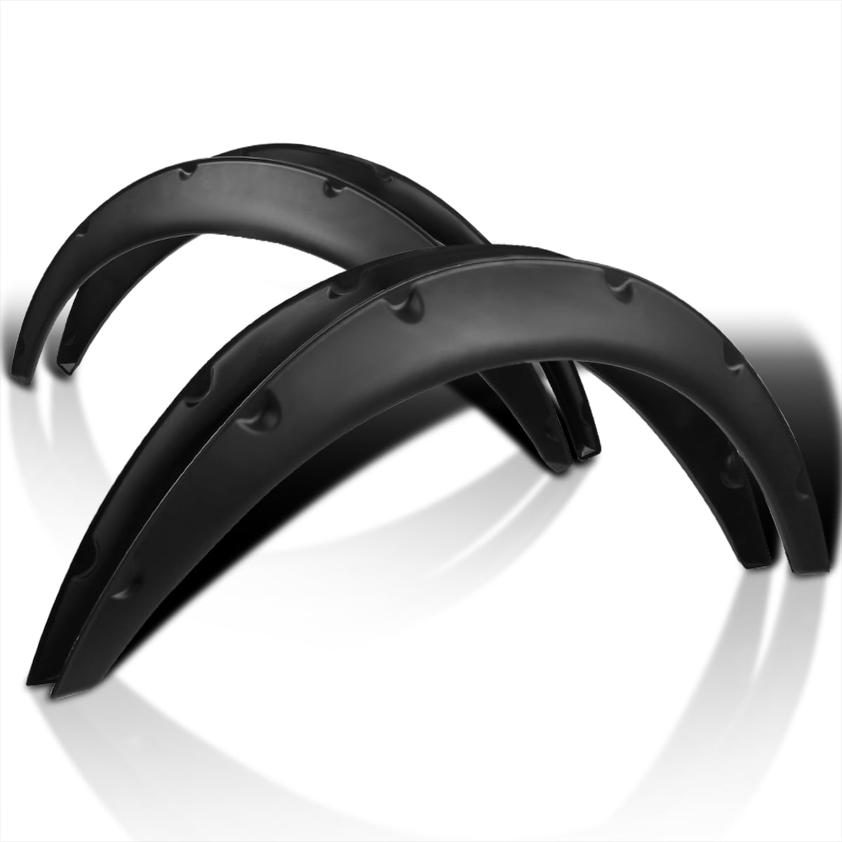 Spec-D Tuning 4PC Front + Rear Universal Flexible Car Fender Flares ...