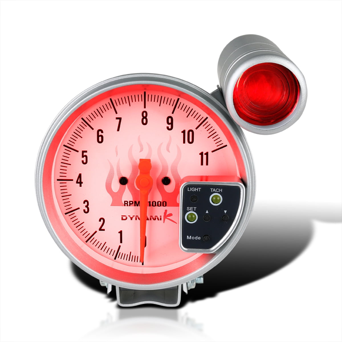 Spec-D Tuning 5" White Face Auto Tachometer Gauge 11K Rpm + 7 Color Led ...