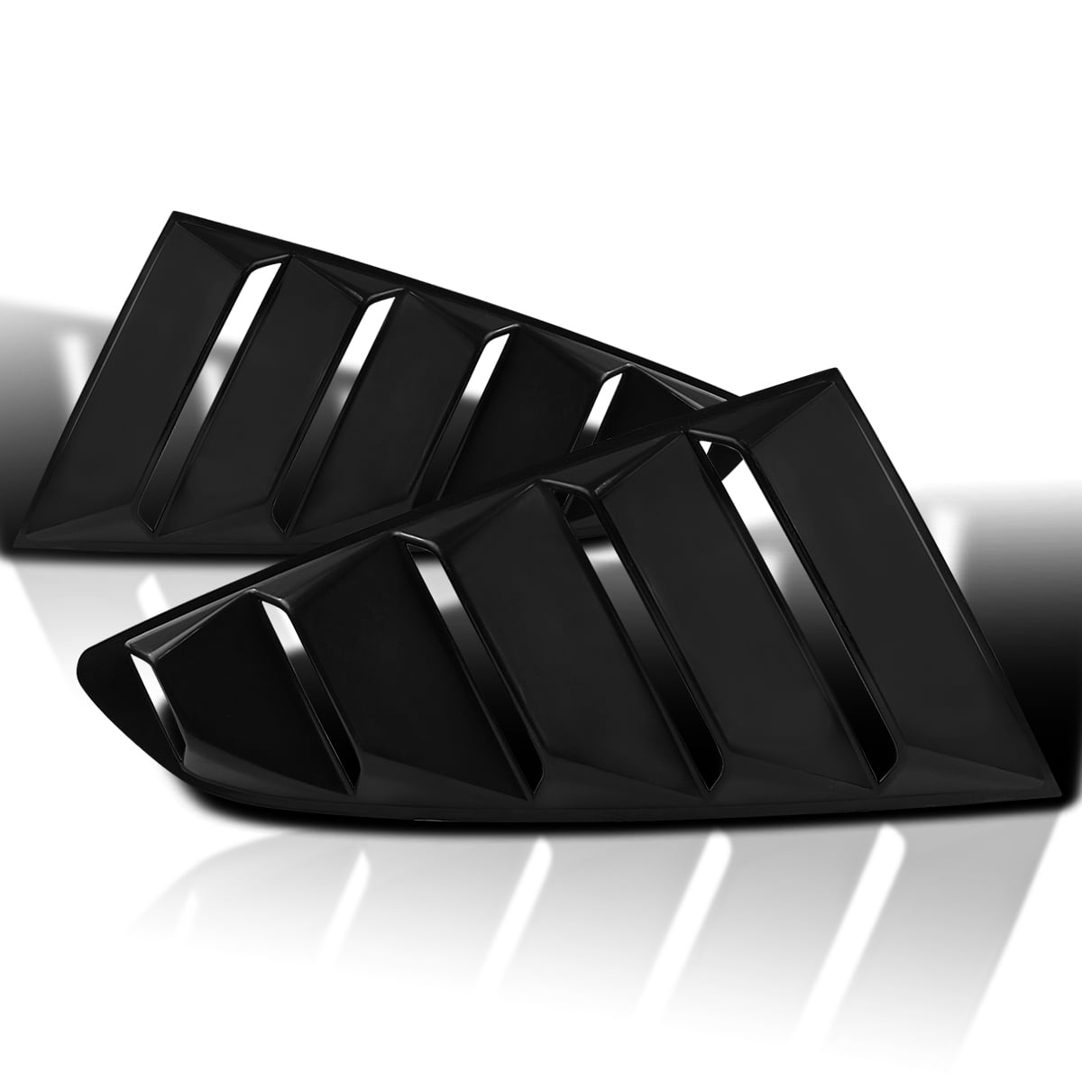 Spec-D Tuning Abs Black Quarter 1/4 Side Window Louver Cover Compatible ...