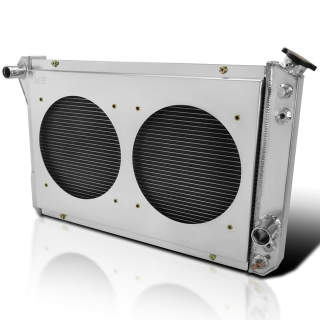 Spec-D Tuning Aluminum Cooling 3 Row Radiator with Fan Shroud ...