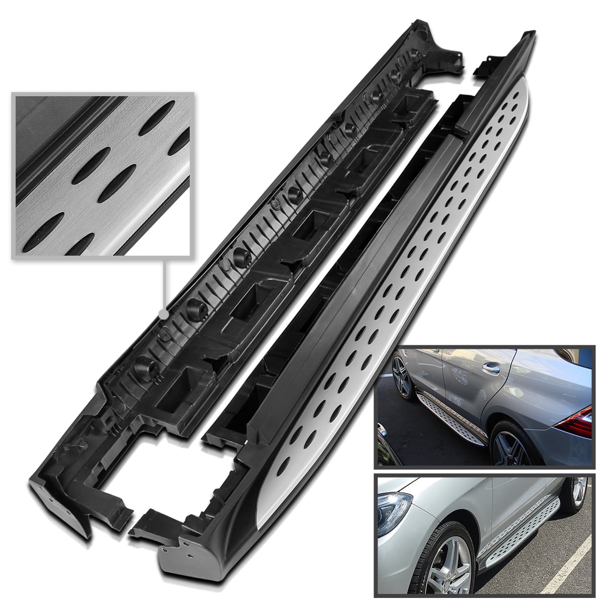 Spec-D Tuning Aluminum Side Step Bars Running Boards Compatible with ...