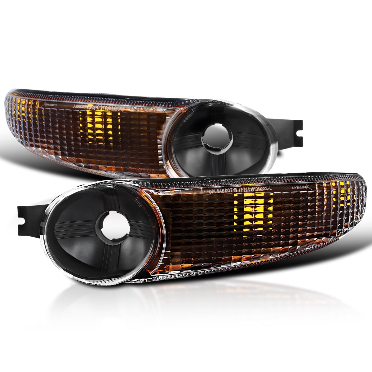 Spec-D Tuning Black Bumper Lights Compatible with 2000-2006 GMC Sierra ...