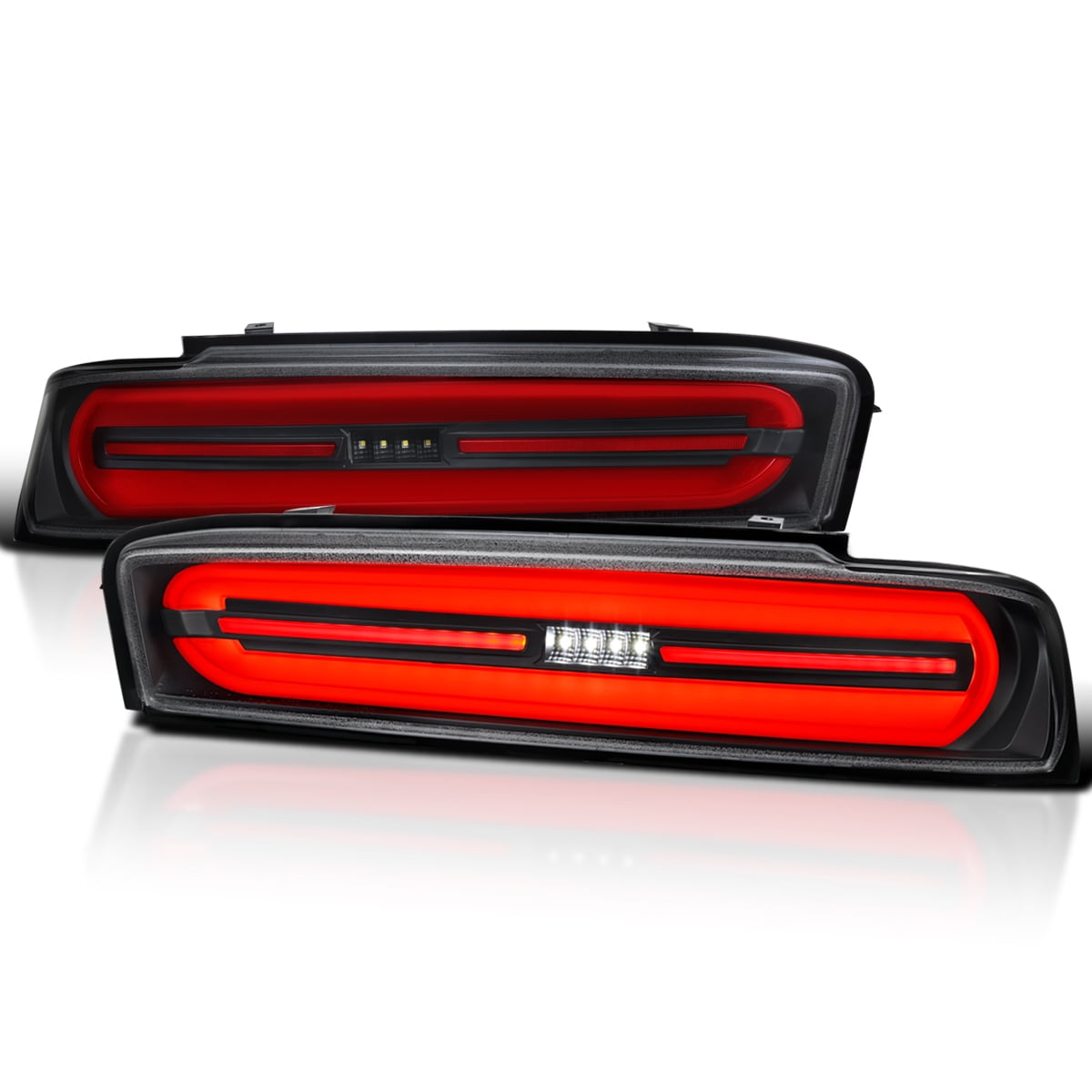 Spec-D Tuning Black Full LED Tail Lights w/ Red Sequential Turn Signals ...