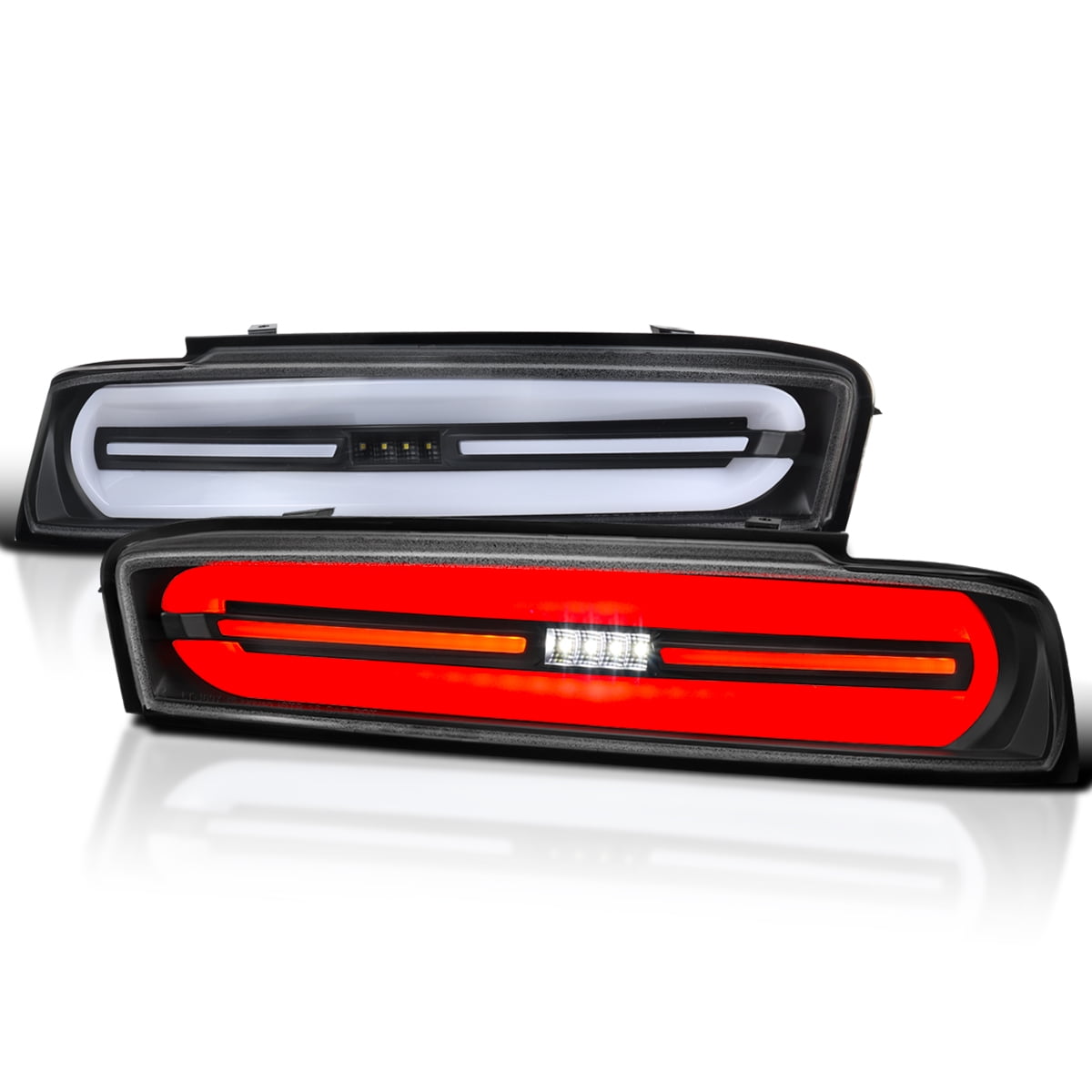 Spec-D Tuning Black Full LED Tail Lights w/ Sequential Turn Signals ...