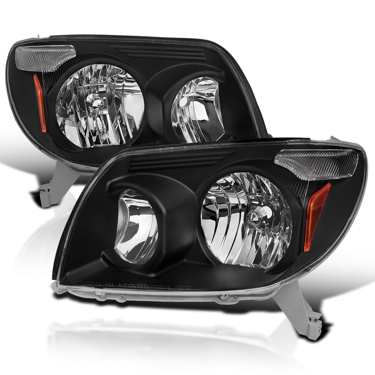 Spec-D Tuning Black Headlights Compatible with 2003-2005 Toyota 4Runner ...