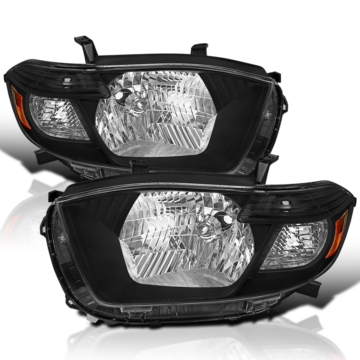 Buy Spec-D Tuning Black Projector Headlights LED Sequential Turn Signal ...