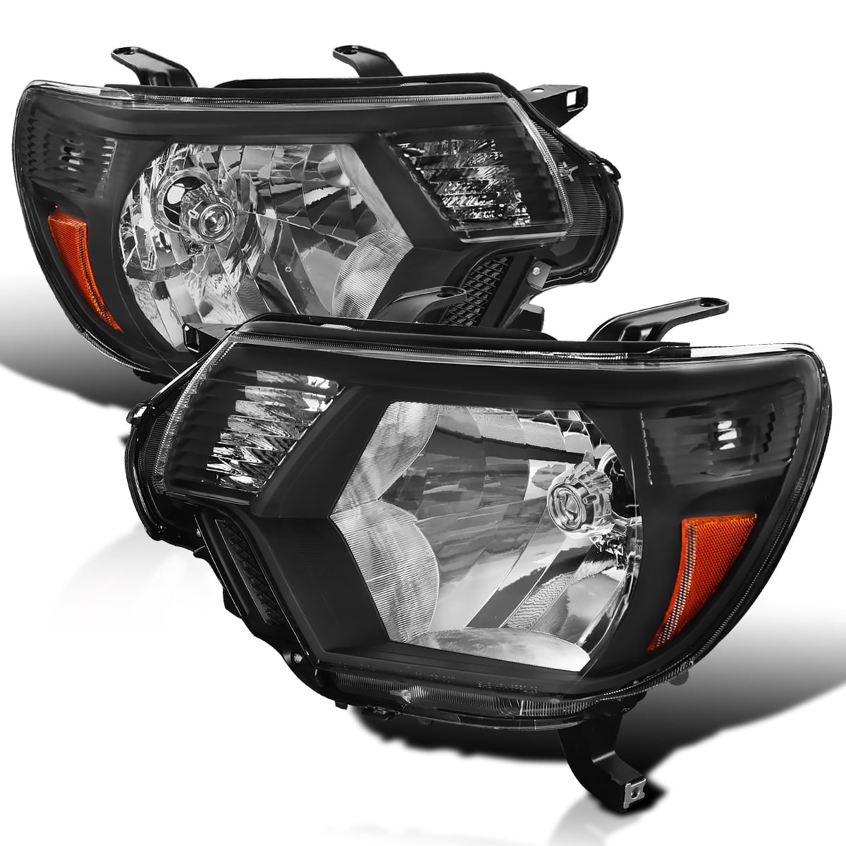 Spec-D Tuning Black Headlights Compatible with 2012-2015 Toyota Tacoma ...