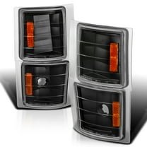 Spec-D Tuning Chrome Housing Clear Lens LED Bumper Lights Compatible ...