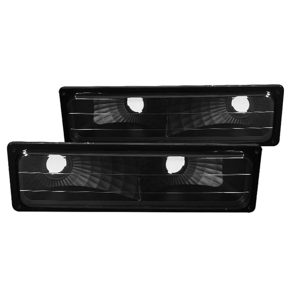 Spec-D Tuning Black Housing Clear Lens Bumper Lights for 1988-1998 ...