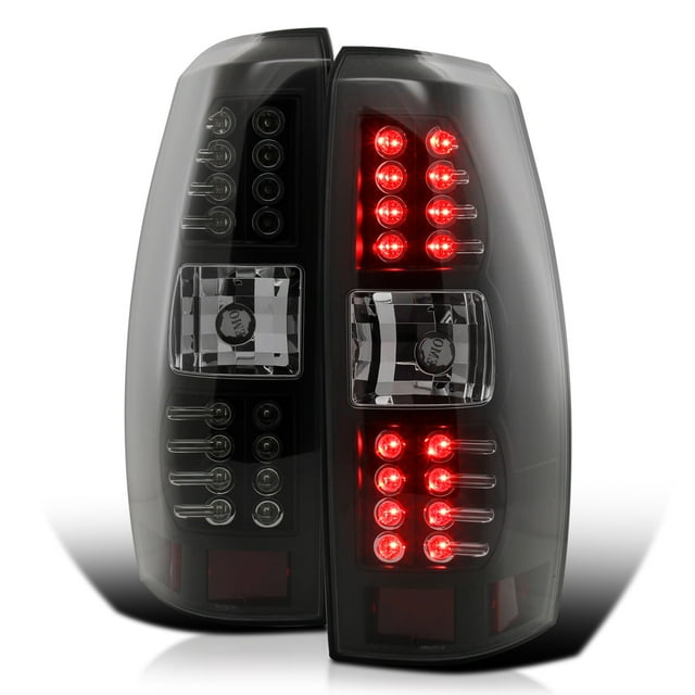 Spec-D Tuning Black Housing Clear Lens LED Tail Lights Compatible with ...