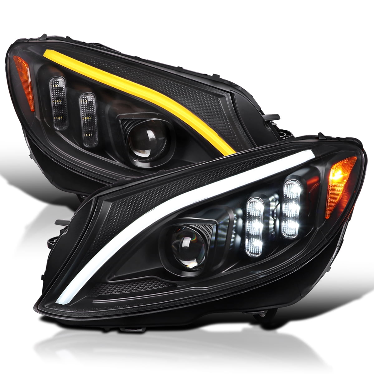 Spec D Tuning Black Switchback Led Sequential Signal Projector