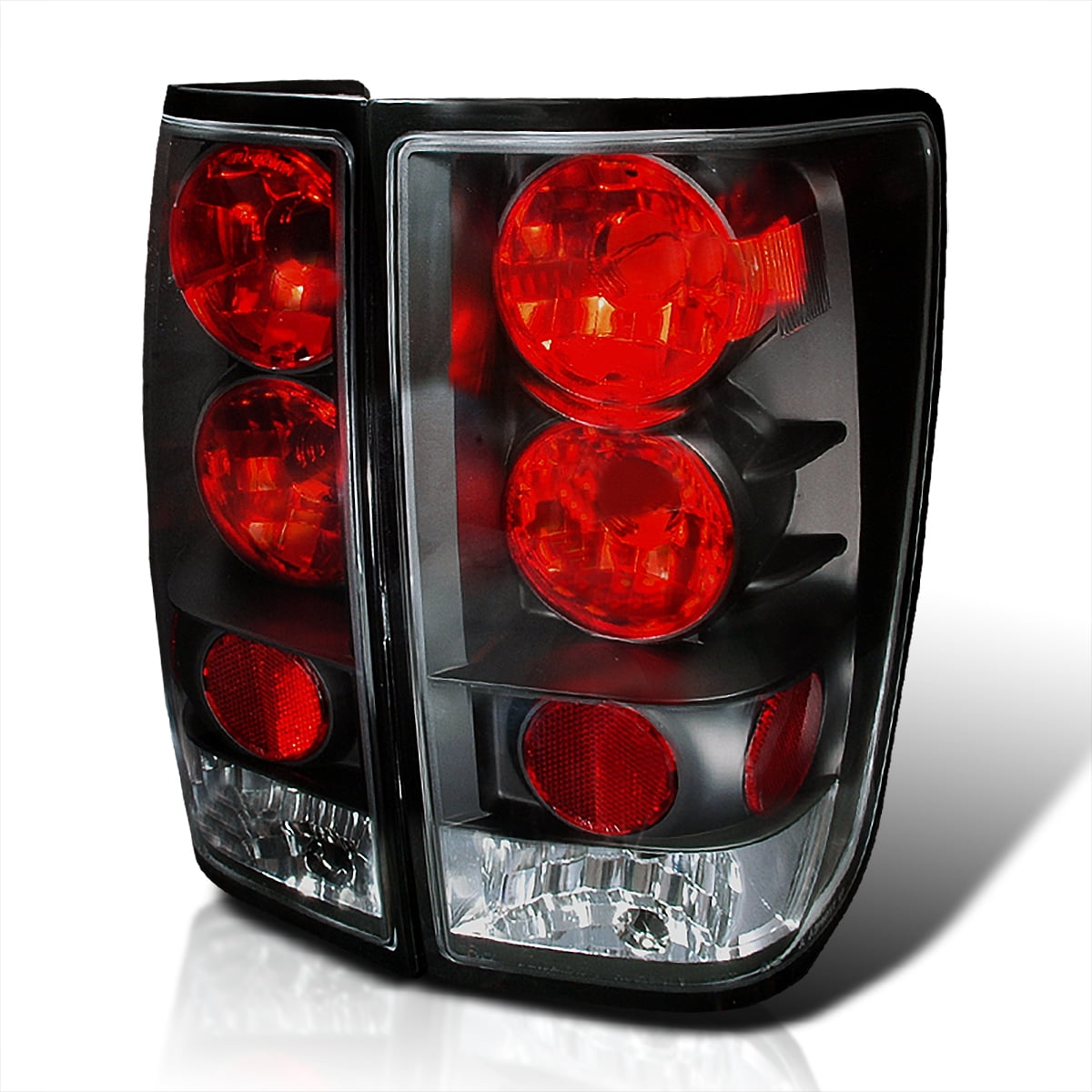 Spec-D Tuning Black Housing Clear Lens Tail Lights Compatible with 2004 ...