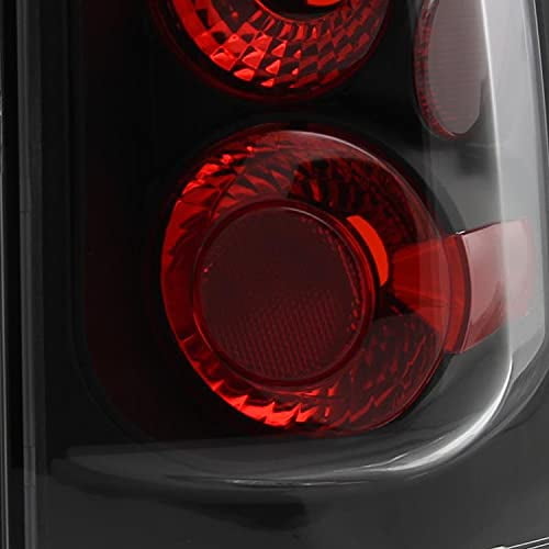 Spec-D Tuning Black Housing Clear Lens Tail Lights Compatible with 2005 ...