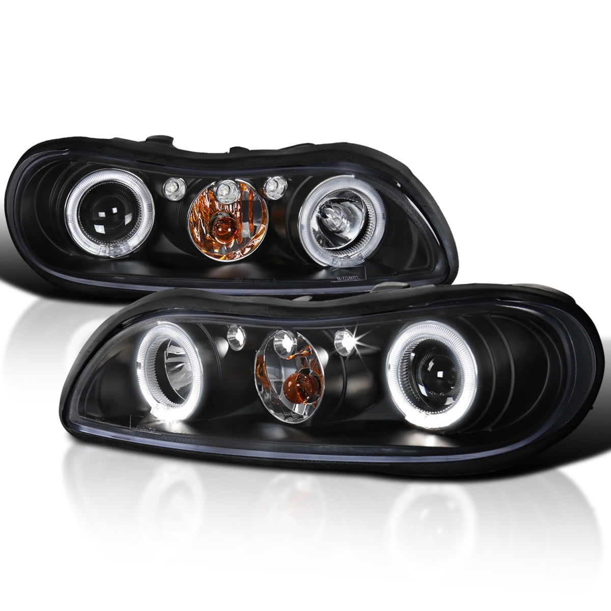 Spec-D Tuning Black LED Headlights Compatible with 1997-2003 Chevy ...