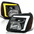 Spec-D Tuning Black LED Strip Headlights w/Sequential Signal & Dynamic ...