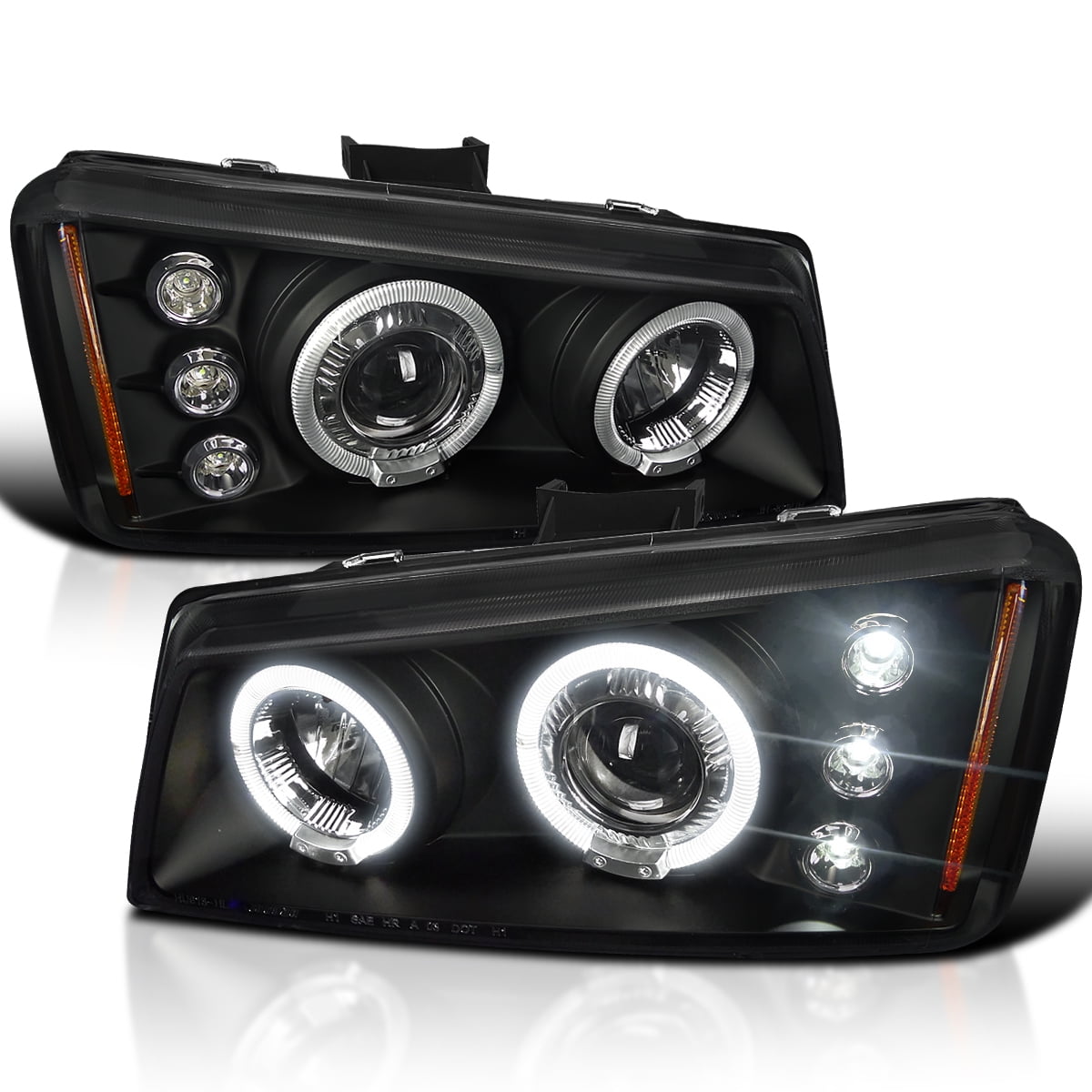 Spec-D Tuning Black Projector Headlights Compatible with 2003-2007 ...