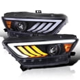 Spec-D Tuning Black Projector Headlights w/ Sequential LED Turn Signal ...