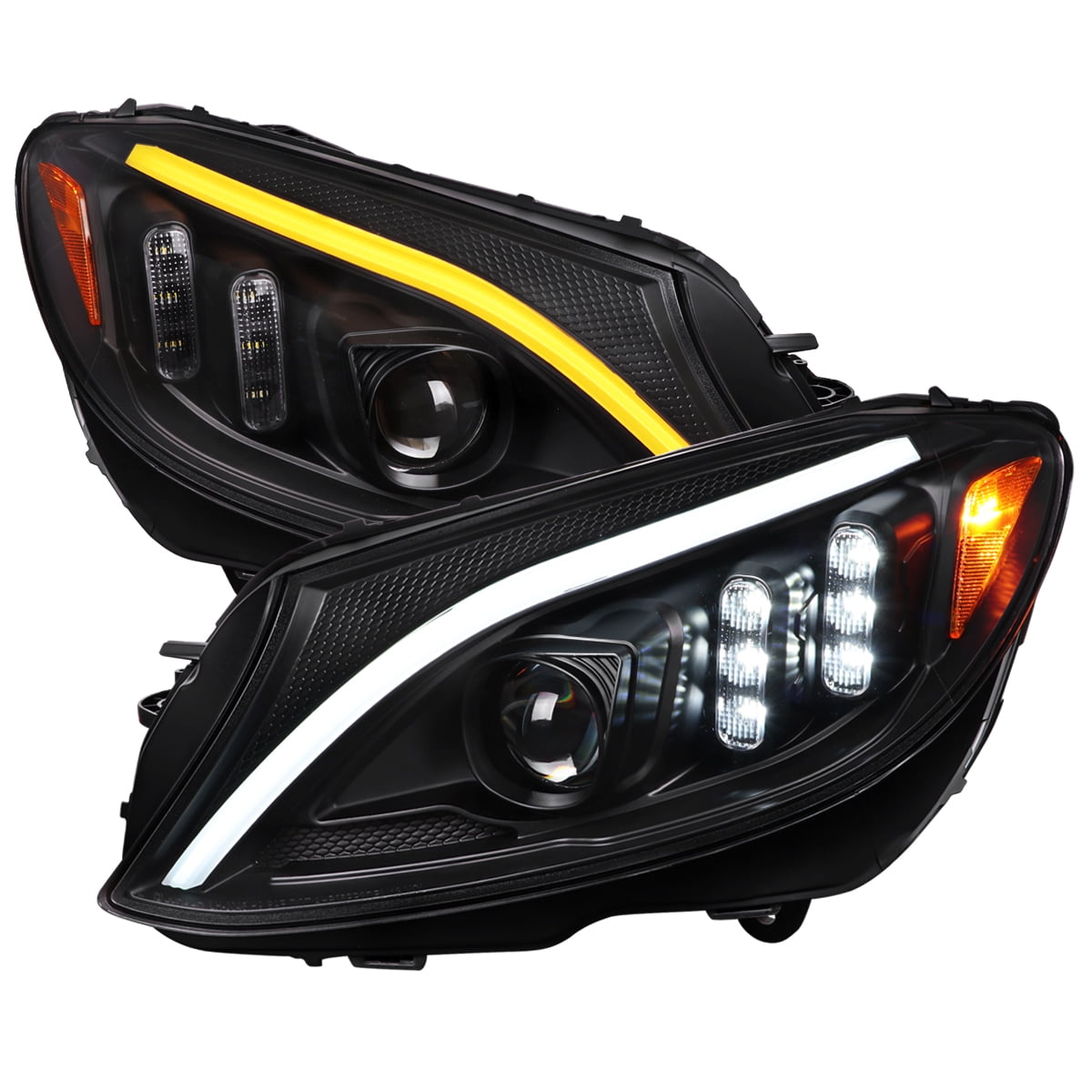 Spec-D Tuning Black Sequential Signal Tube Full LED Projector ...