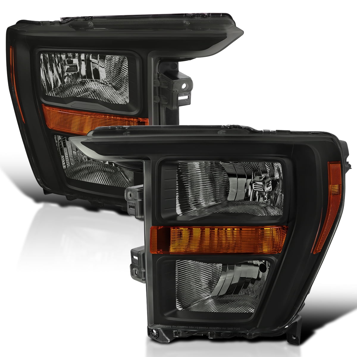 Spec-D Tuning Black Smoke Halogen Type Headlights Compatible with 2021 ...
