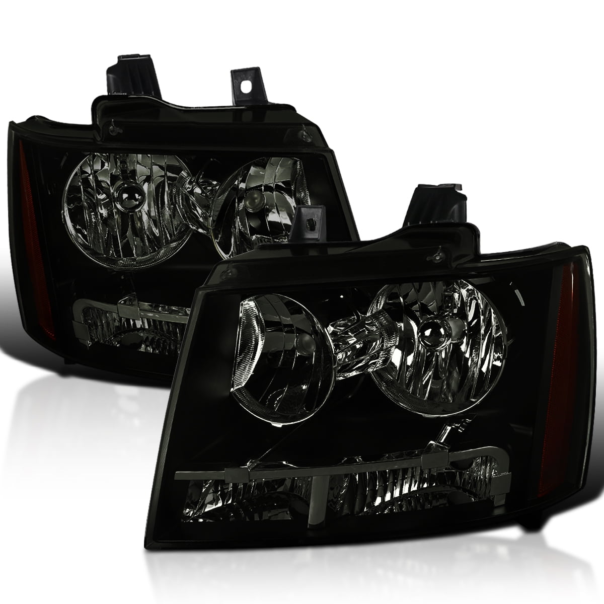 Spec-D Tuning Black Smoke Headlights Compatible with 2007-2013 Chevy ...