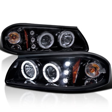 Spec-D Tuning Black Smoke Halo Projector Headlights Compatible with ...