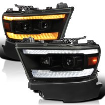 Spec-D Tuning Chrome Projector Headlights with LED Sequential Turn ...