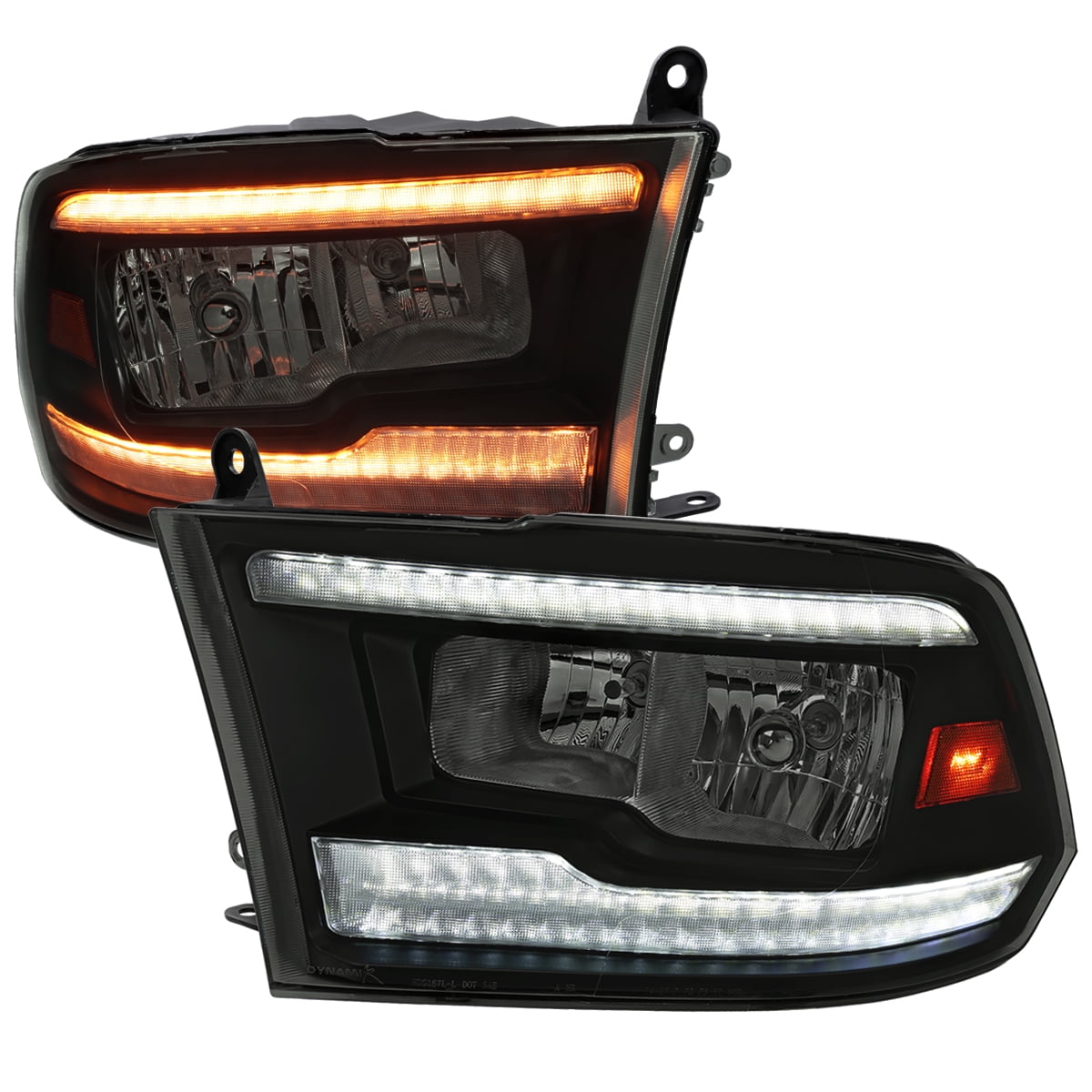 Spec-D Tuning Black Smoke Switchback Sequential LED Signal Strip ...