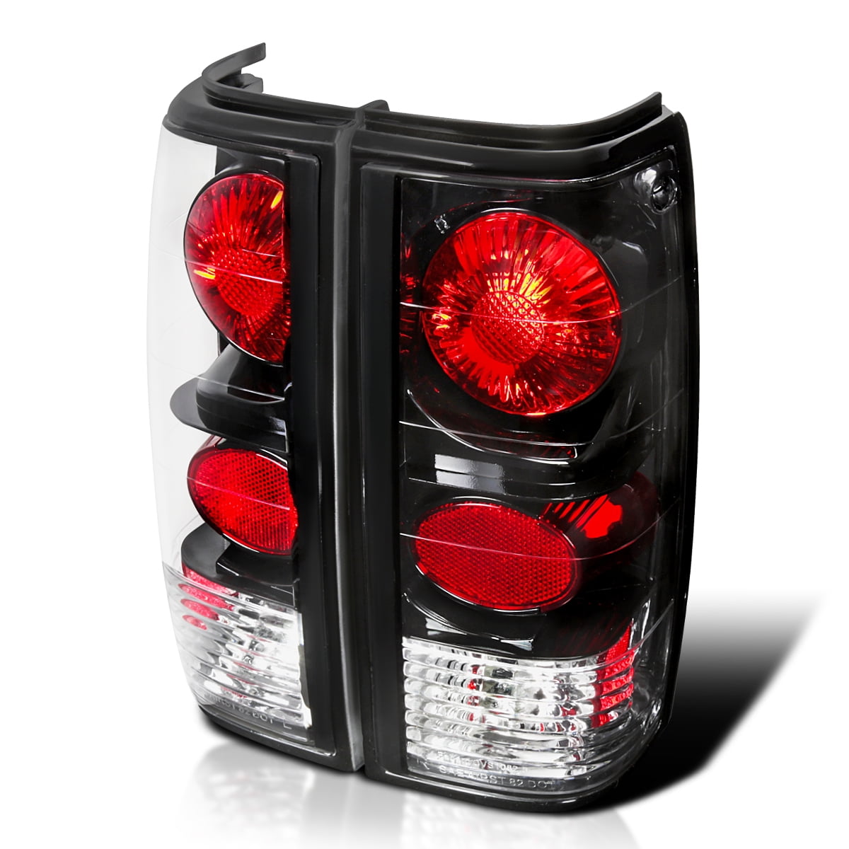 Spec-D Tuning Black Tail Lights Compatible with 1982-1993 Chevy S10 ...