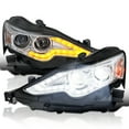 Spec-D Tuning Chrome Full LED Projector Headlights Compatible with 2014 ...