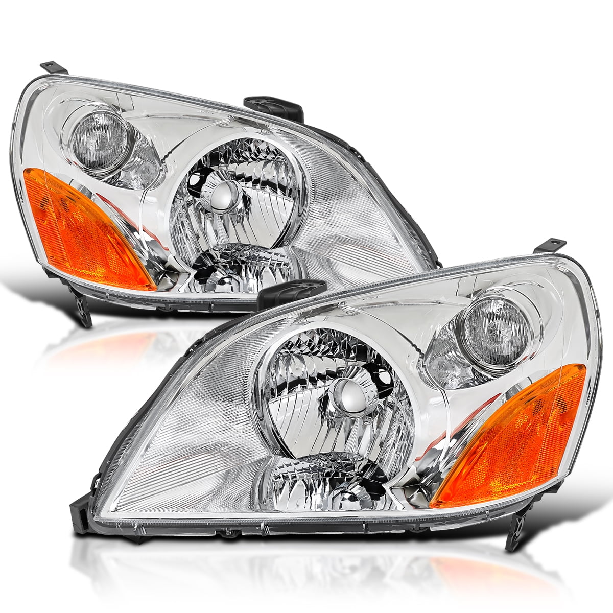 Spec-D Tuning Chrome Headlights Compatible with 2003-2005 Honda Pilot ...