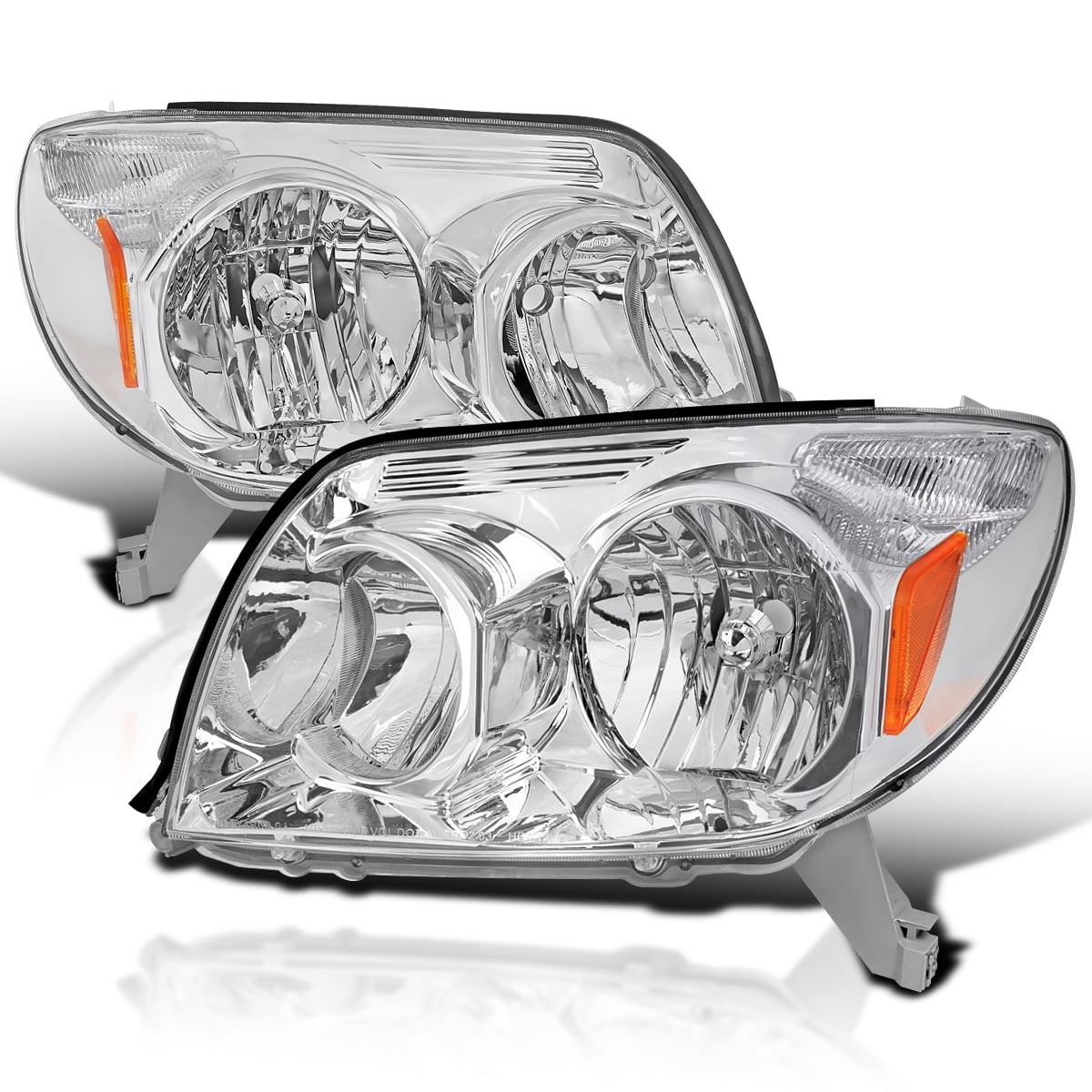 Spec-D Tuning Chrome Headlights Compatible with 2003-2005 Toyota ...