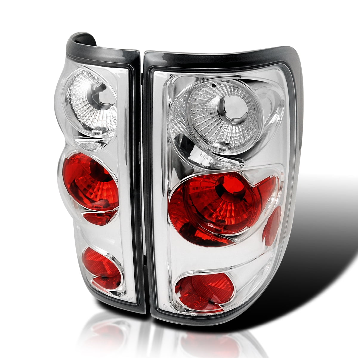 Spec-D Tuning Chrome Housing Clear Lens Tail Lights Compatible with ...