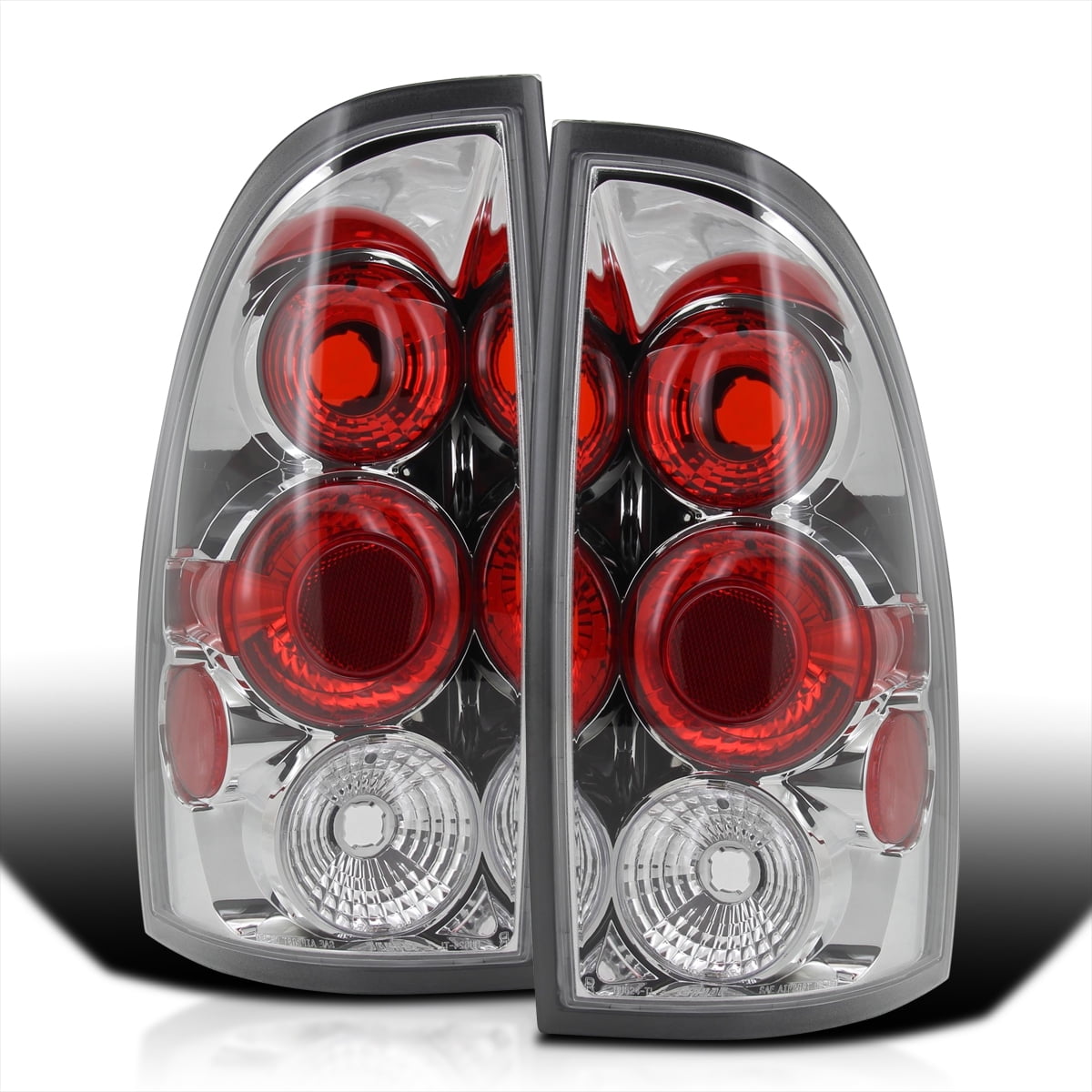 Spec-D Tuning Chrome Housing Clear Lens Tail Lights Compatible with ...