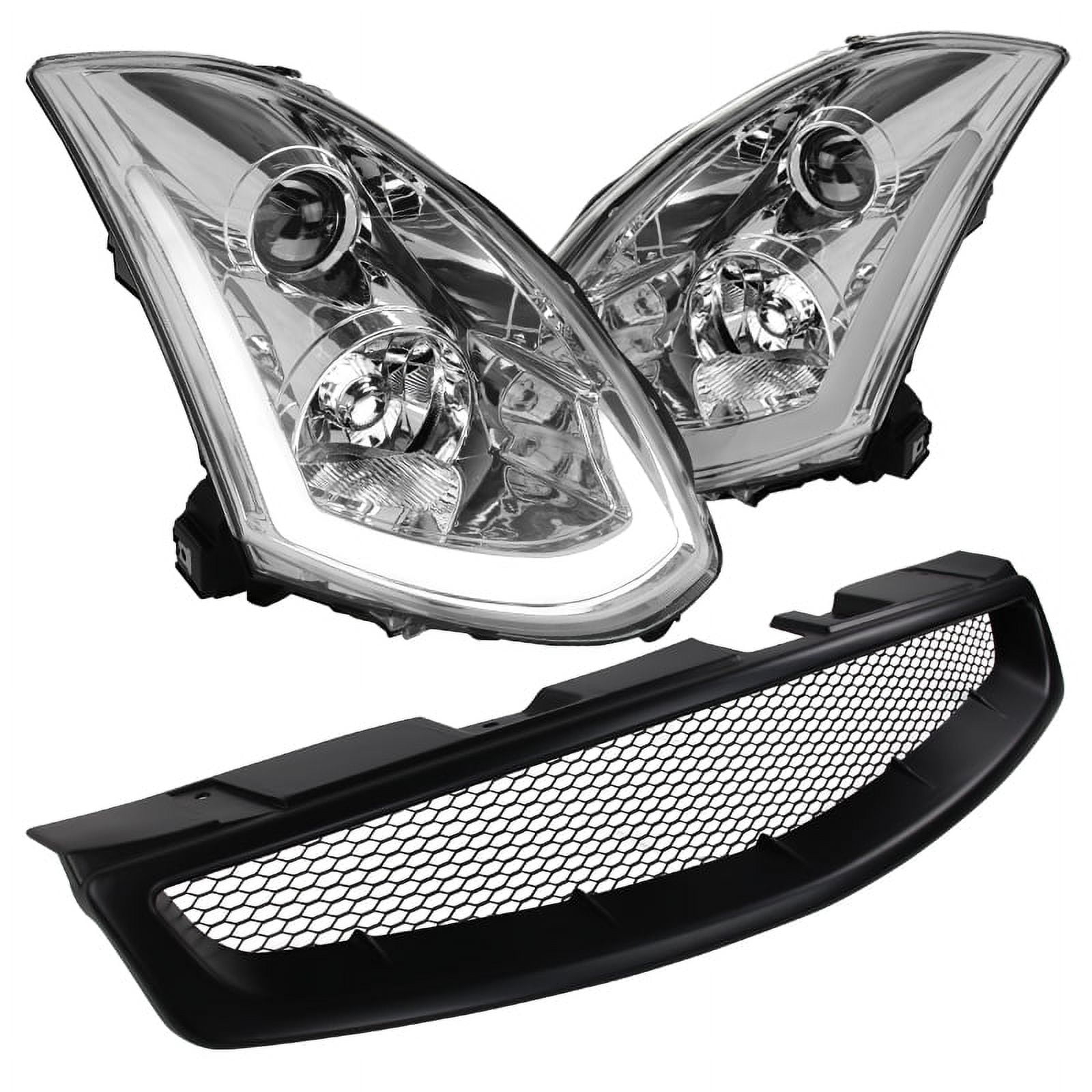 Spec-D Tuning Chrome Projector Headlights w/ LED Sequential Signal ...