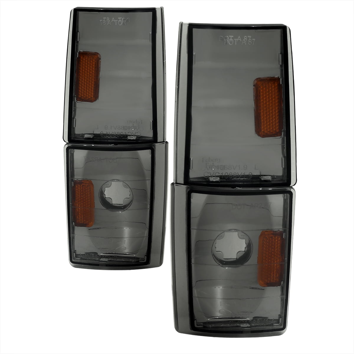 Spec-D Tuning Chrome Smoke Corner Lights Compatible with 1988-1993 ...