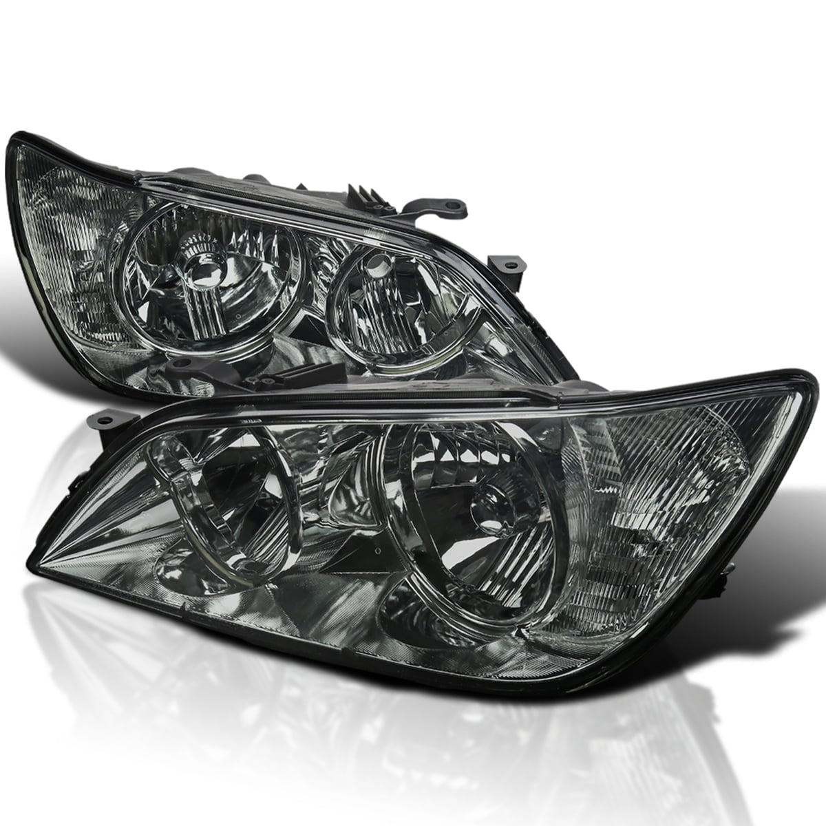 Spec-D Tuning Chrome Smoke Headlights Compatible with 2001-2005 Lexus ...