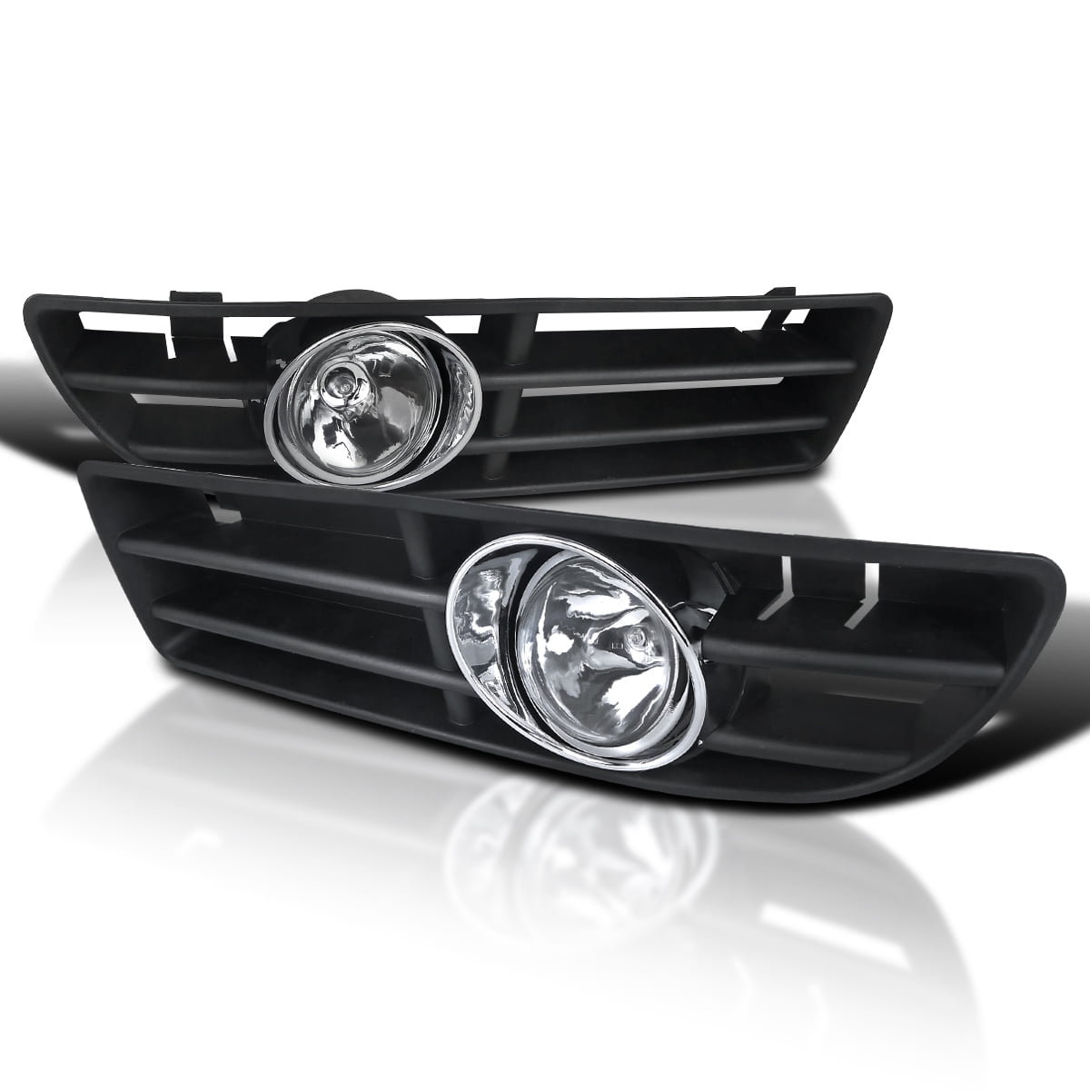 Spec-D Tuning Clear Bumper Driving Fog Lights + Bulbs + Switch ...