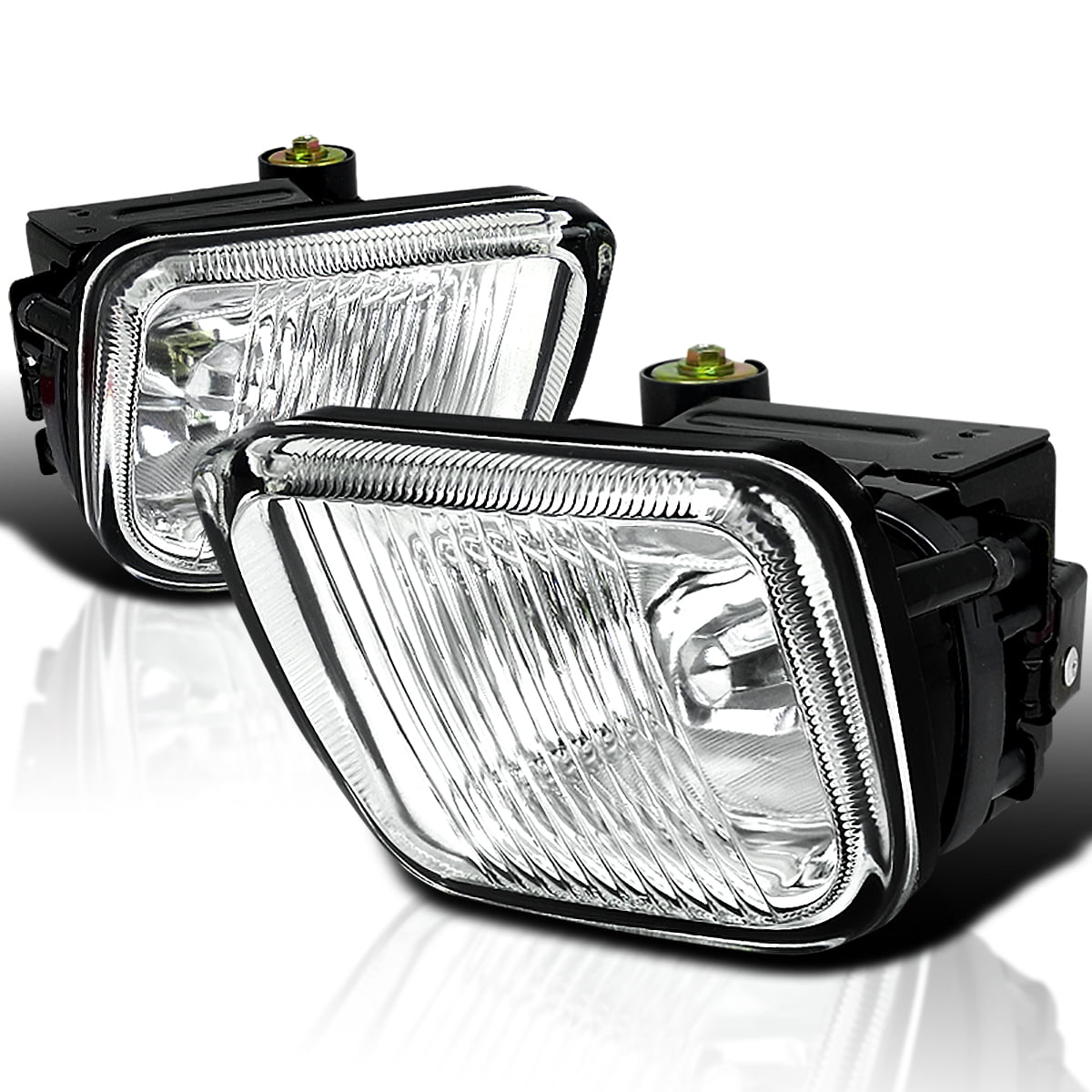 Spec-D Tuning Clear Bumper Driving Fog Lights + Bulbs + Switch Included ...