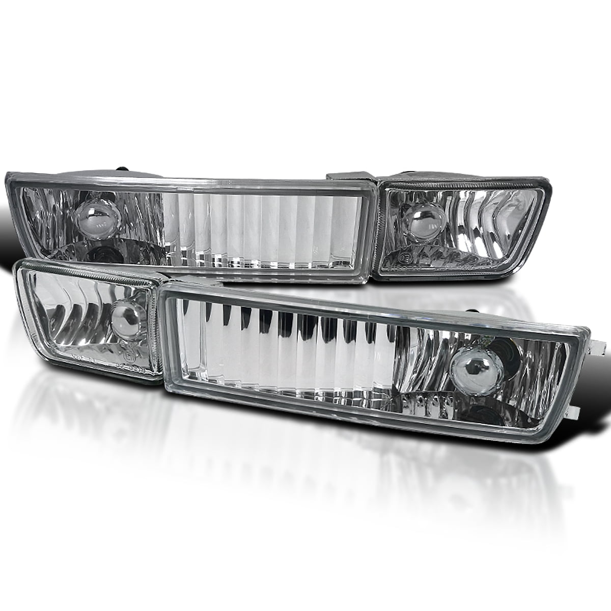 Spec-D Tuning Clear Fog Lights + Bulbs for Volkswagen Golf/Jetta/Cabrio ...